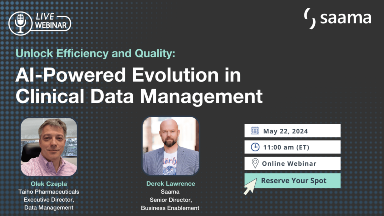 #1 in AI Clinical Analytics | Saama